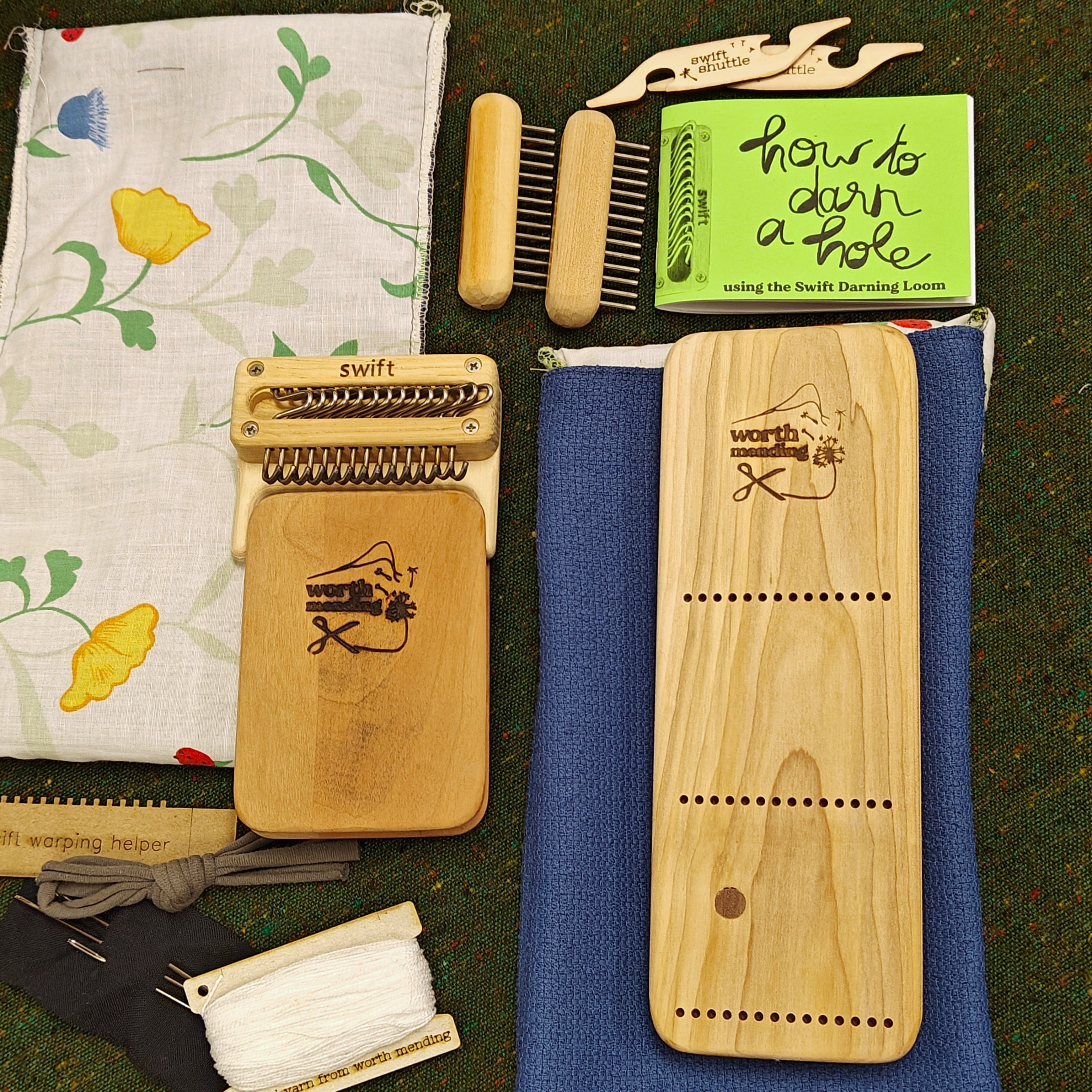 Swift Darning Loom: Darning + Weaving Bundle – Worth Mending