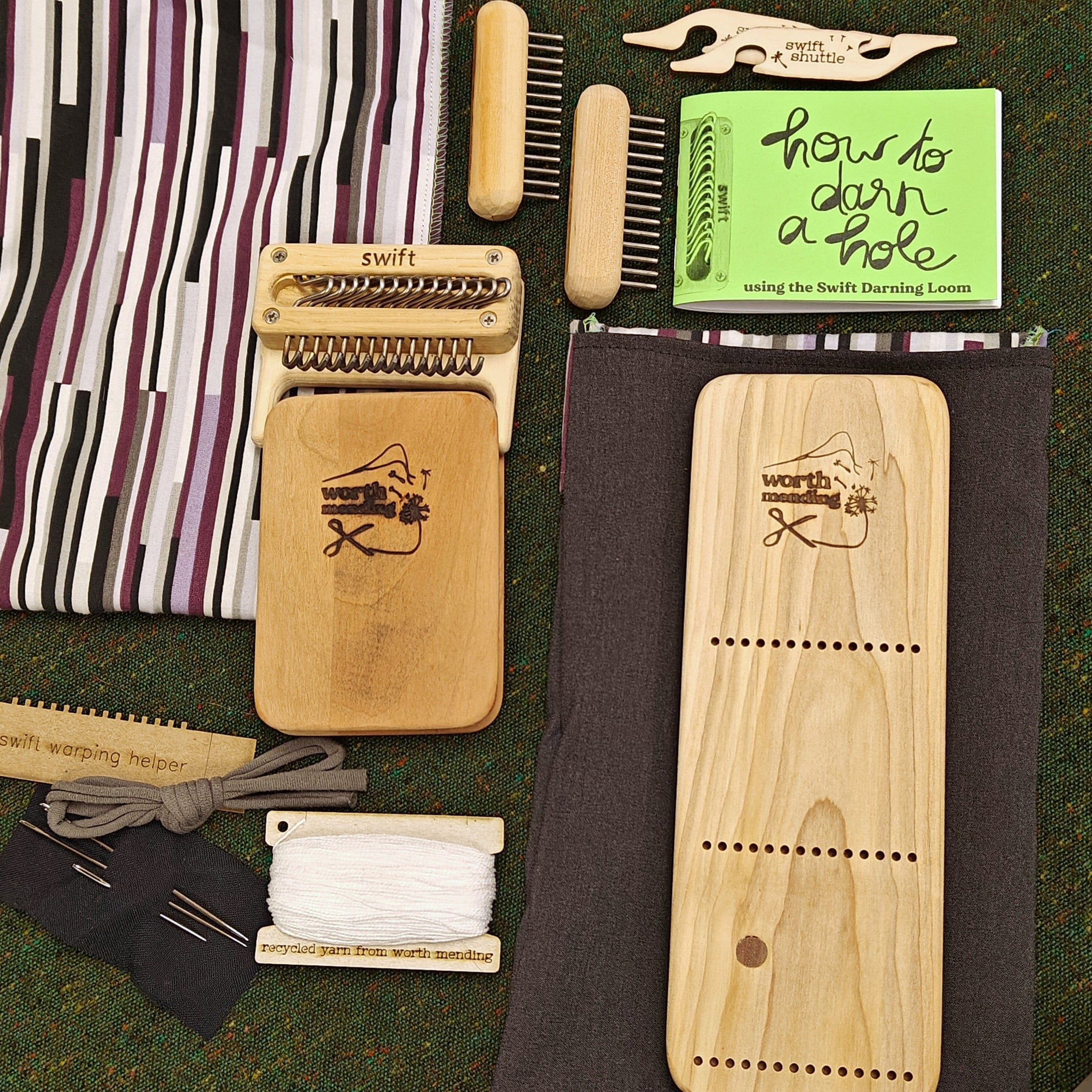 Swift Darning Loom: Darning + Weaving Bundle – Worth Mending
