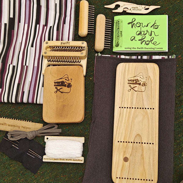 Swift Darning Loom: Darning + Weaving Bundle – Worth Mending
