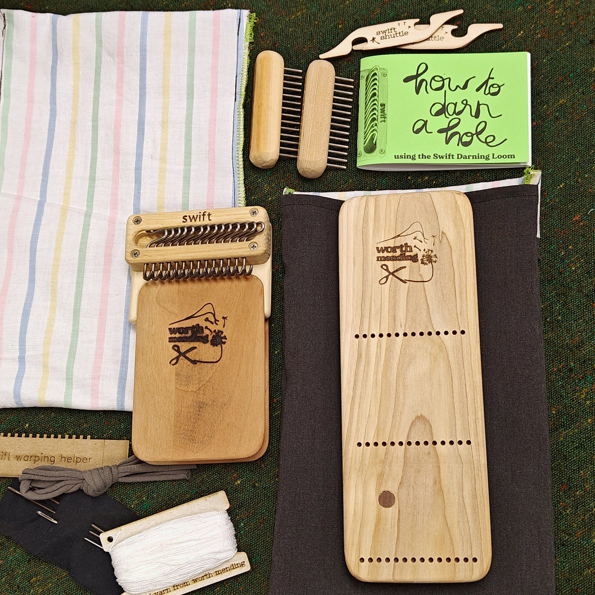 Swift Darning Loom: Darning + Weaving Bundle – Worth Mending