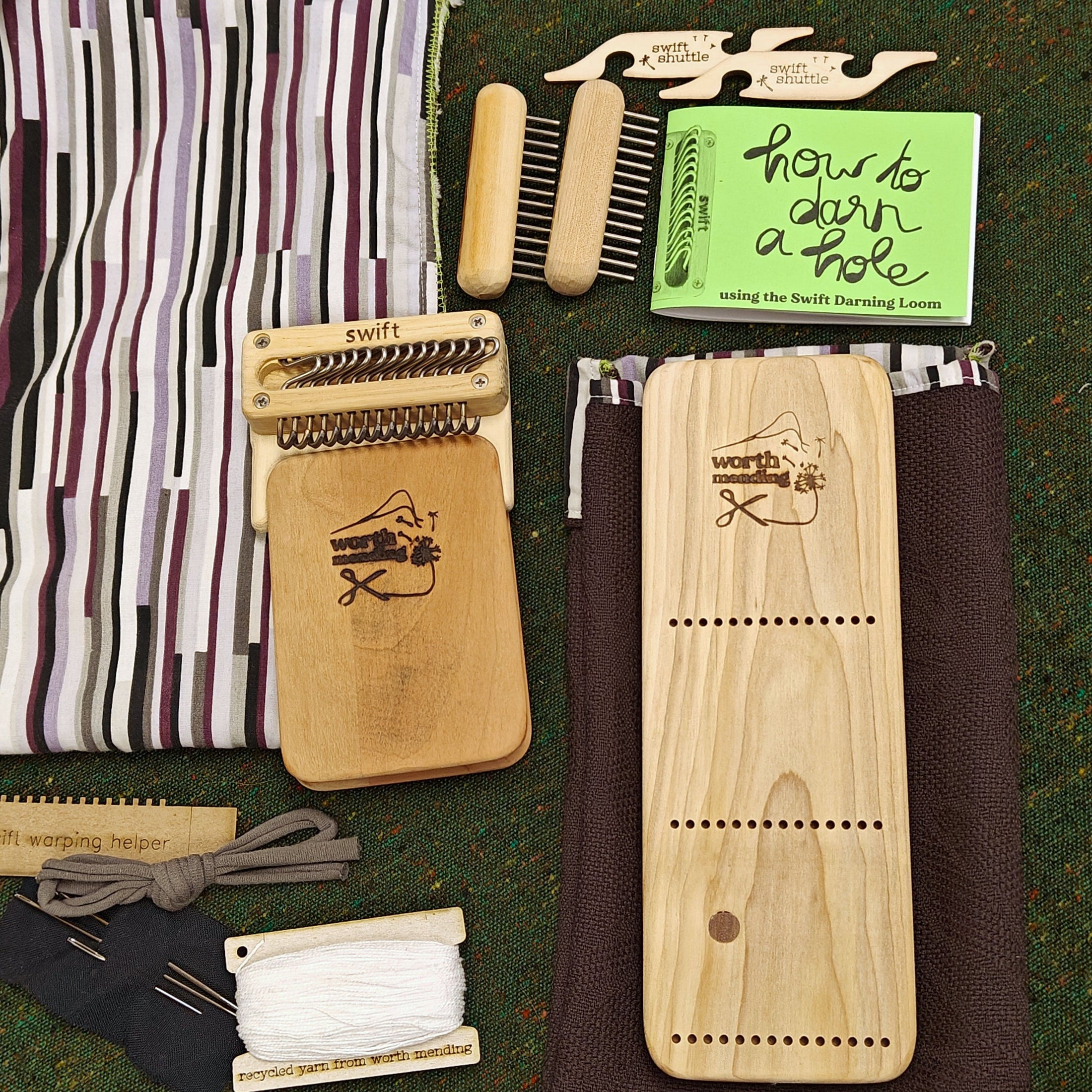 Swift Darning Loom: Darning + Weaving Bundle – Worth Mending