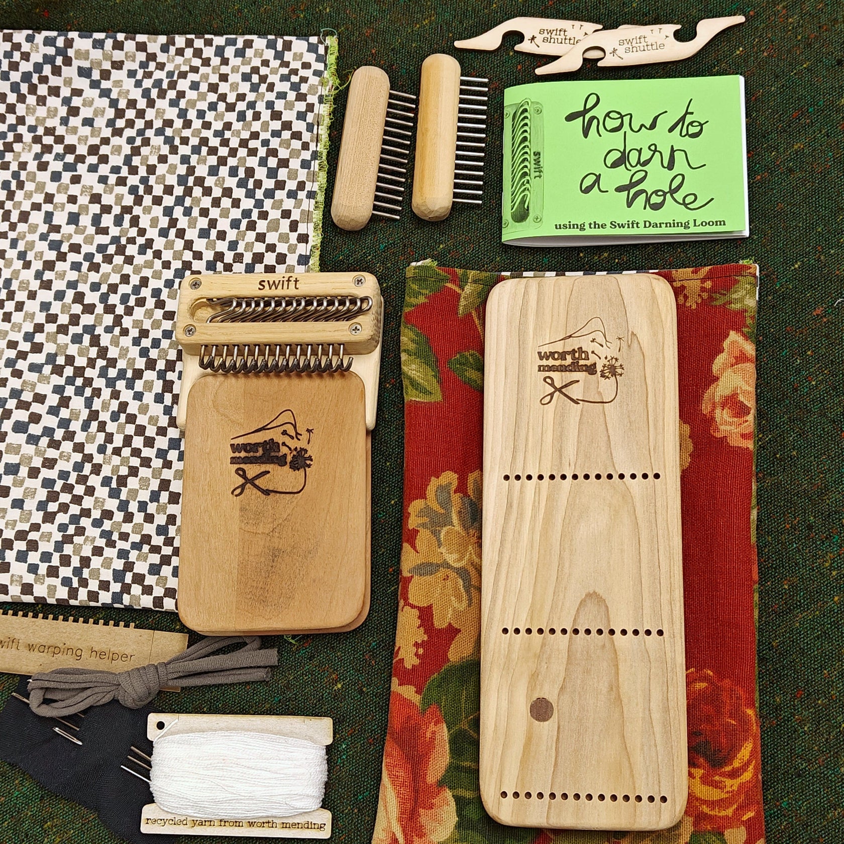 Swift Darning Loom: Darning + Weaving Bundle – Worth Mending